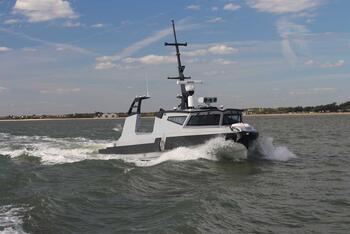 Hard work from L3Harris staff at the Autonomous Surface Vehicle ...