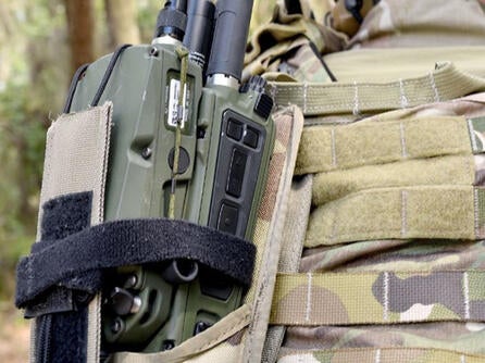 Iridium DTCS mission module connects the L3Harris AN/PRC-163 multi ...