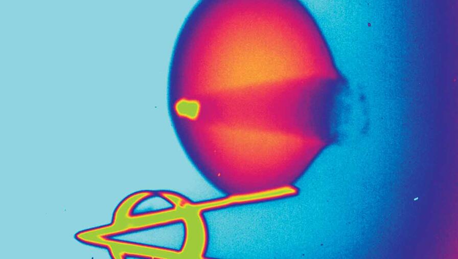 Flash X-Ray bullet through egg